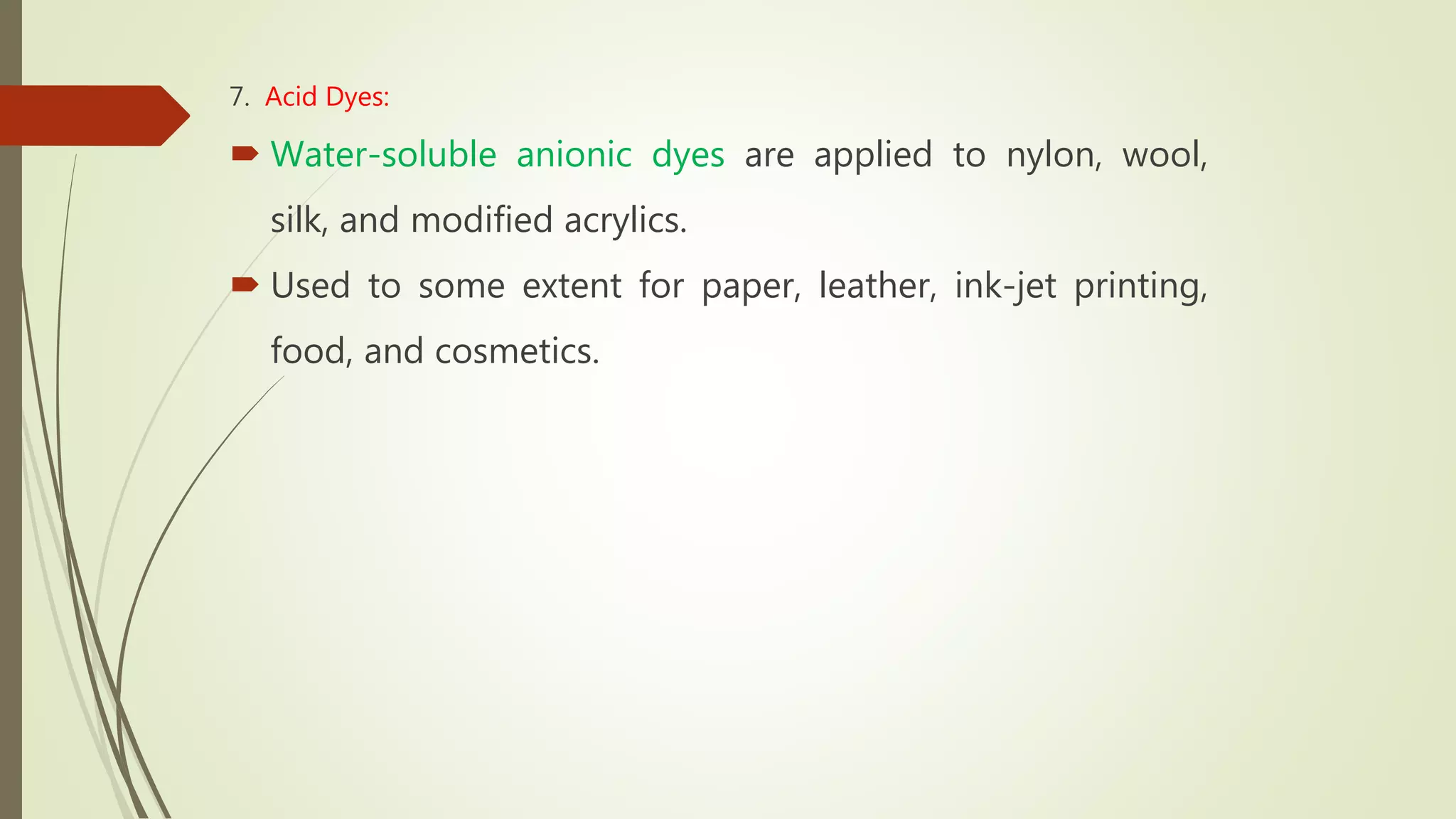 Dyes and pigment | PPTX