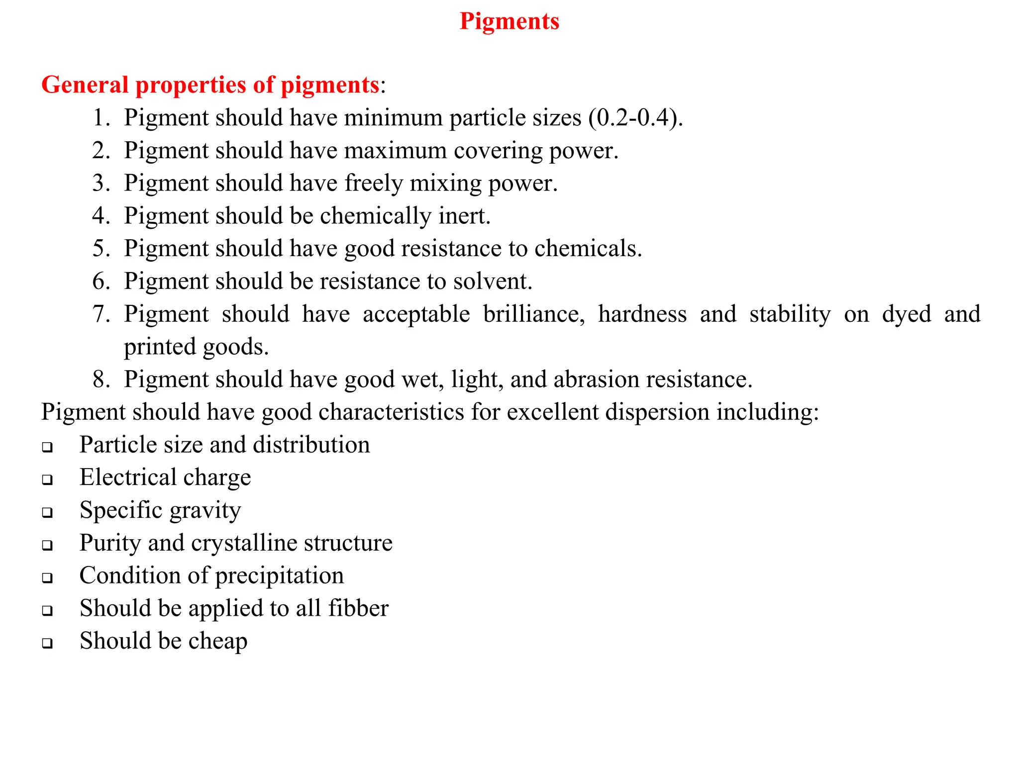 Dyes and Pigments for UG applied Chemistry | PPTX
