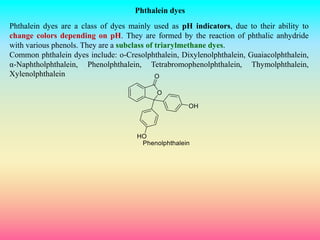 Dyes and Pigments for UG applied Chemistry | PPTX
