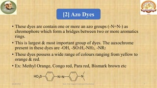 Dyes, Drugs and Pesticides For any Science students of B. Sc. | PDF
