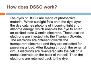 Dye sensitized solar cell brainware university | PPT