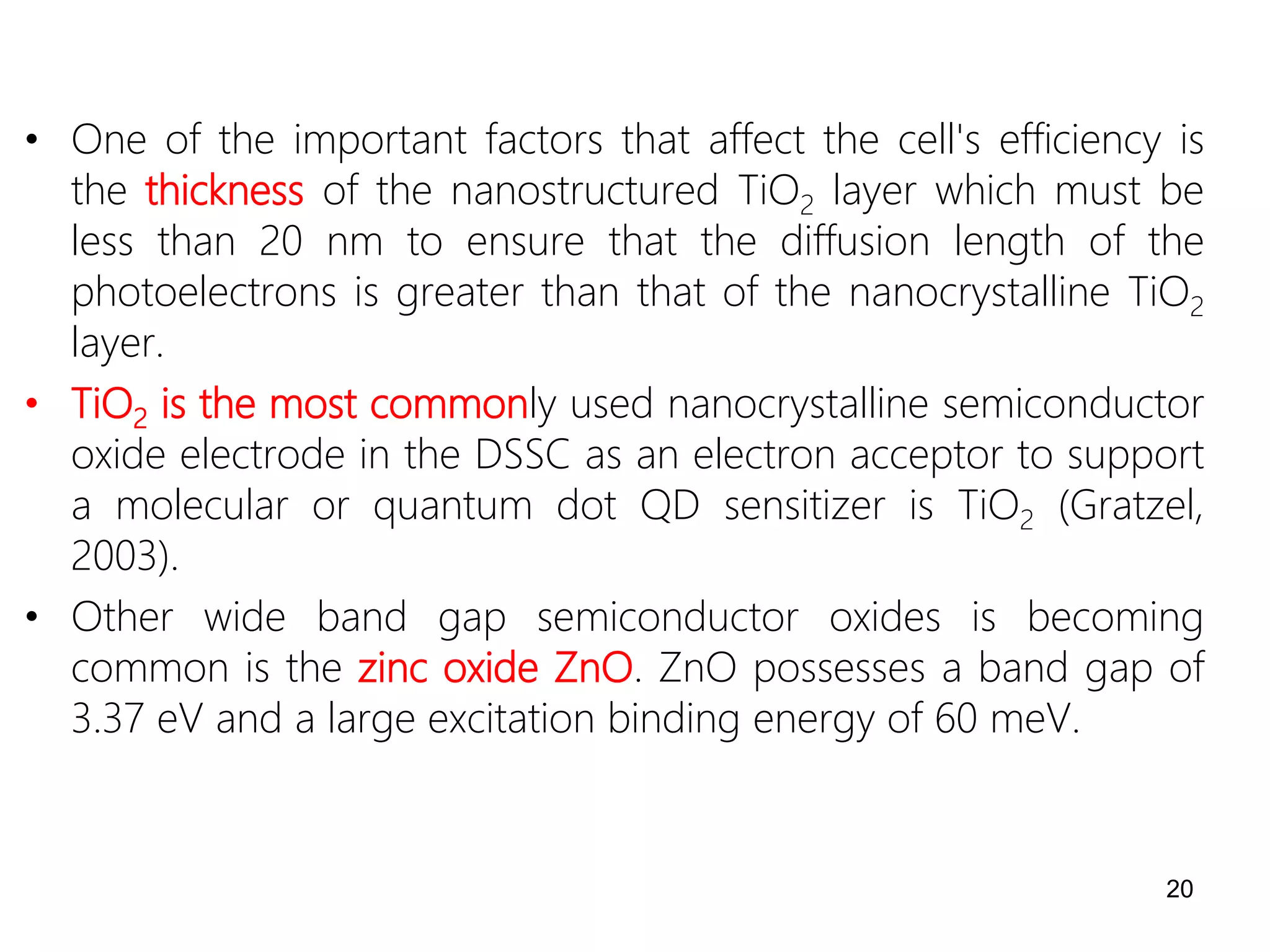 Dye sensitized solar cells | PPTX