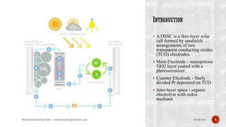 Get Familiar with Dye Sensitized Solar Cells - | PPT