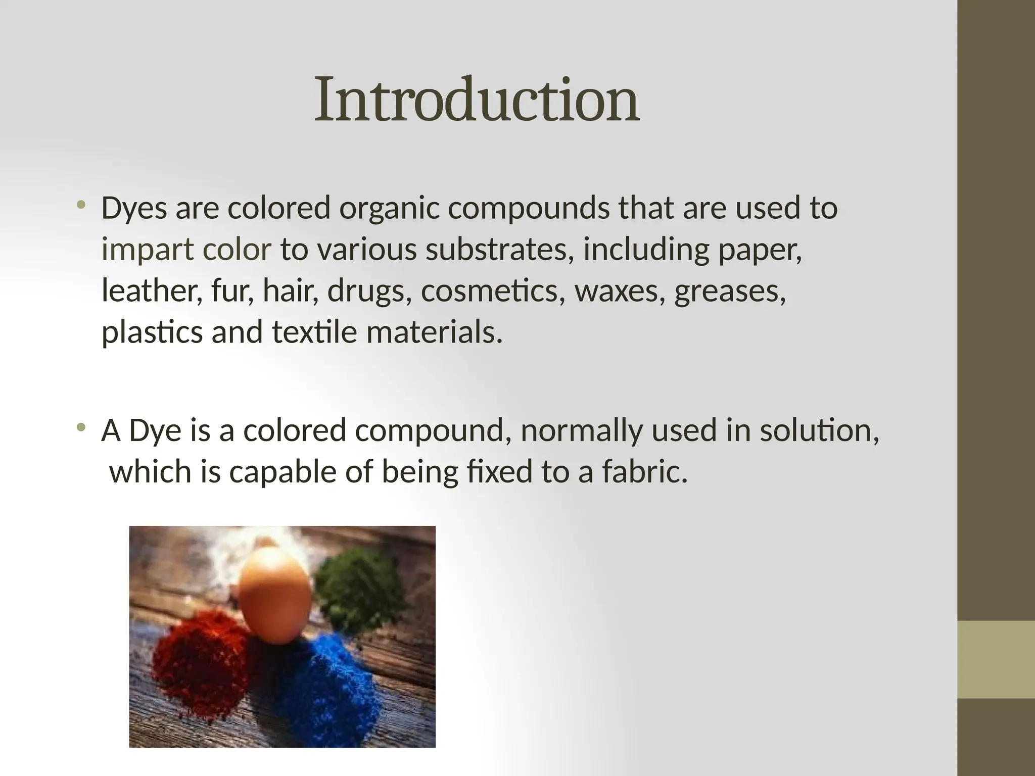 Chemistry of Dyes and it's classification.pptx