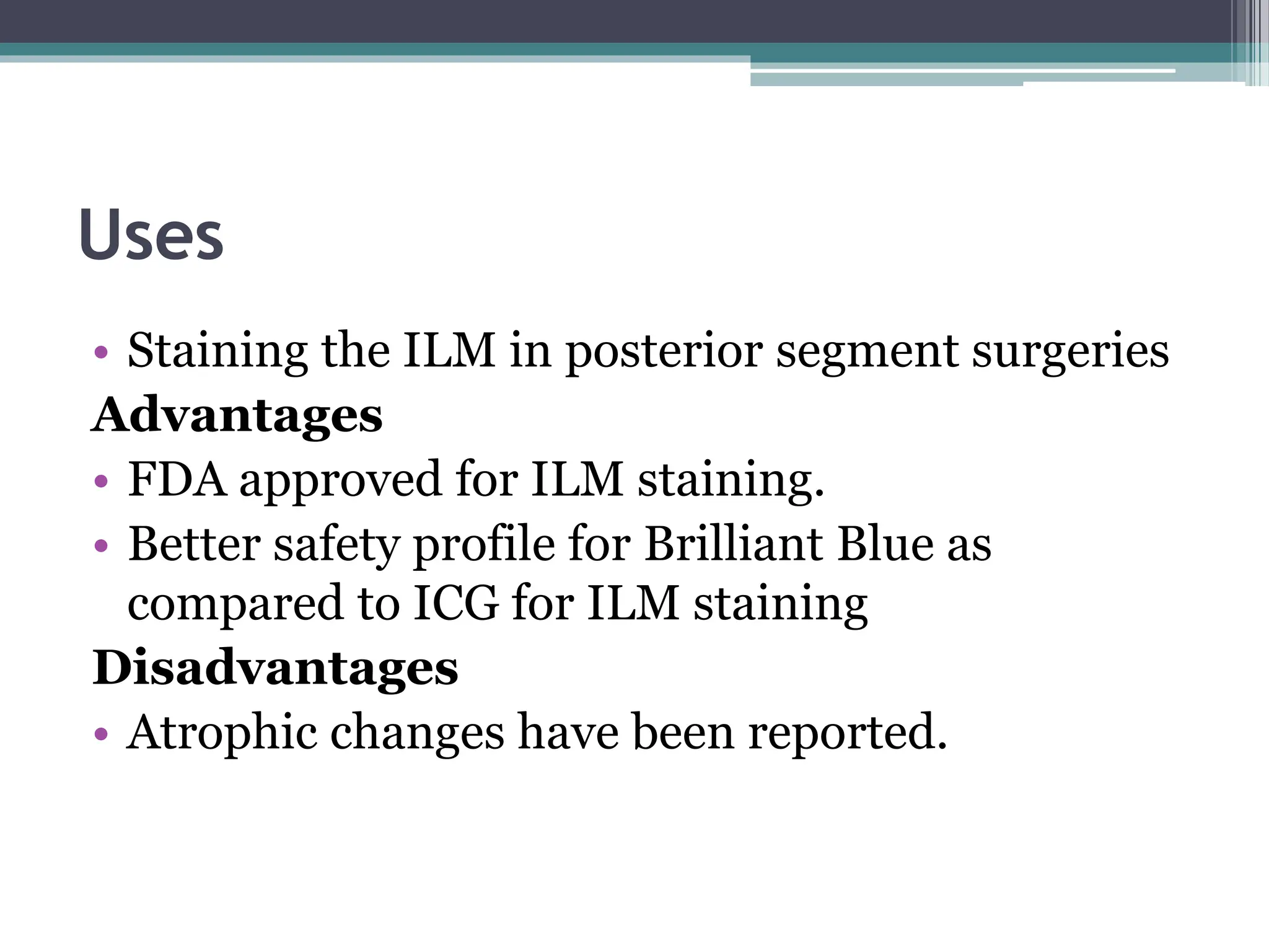 DYES IN OPHTHOMOLOGY - trypan blue, lissamine, flourescine.pptx | Eye ...