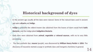Dyes & Pigments Lecture 1.pptx........... | PPTX
