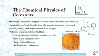 Dyes & Pigments Lecture 1.pptx........... | PPTX