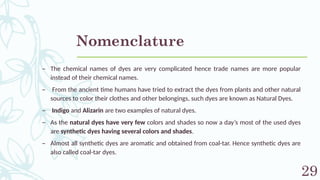 Dyes & Pigments Lecture 1.pptx........... | PPTX