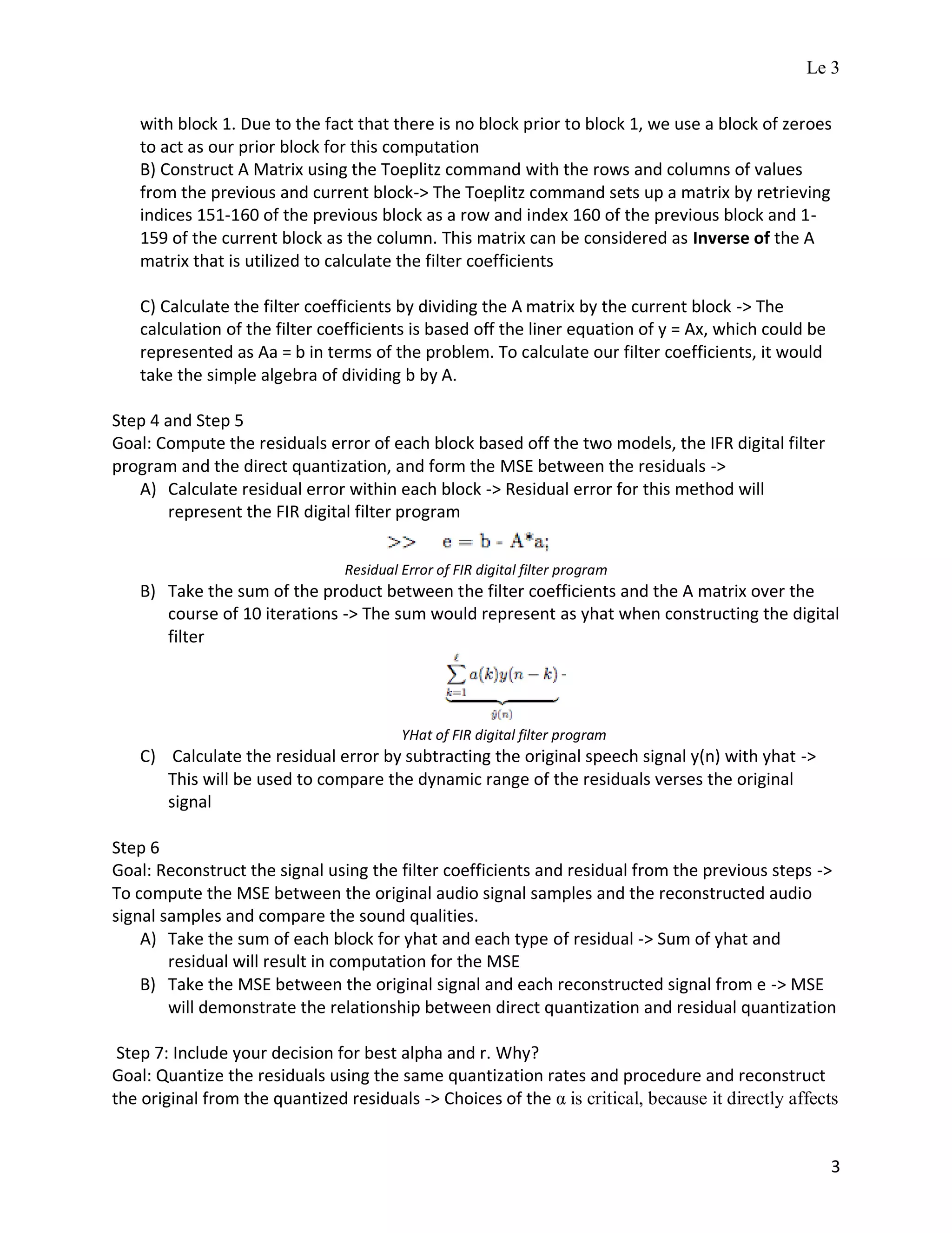 LPC Lossy Compression of Speech Signals | PDF | Digital Audio | Computer Software and Applications
