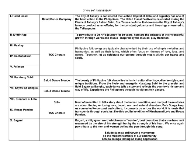 DYHP's Anniv.pdf | Music | Entertainment