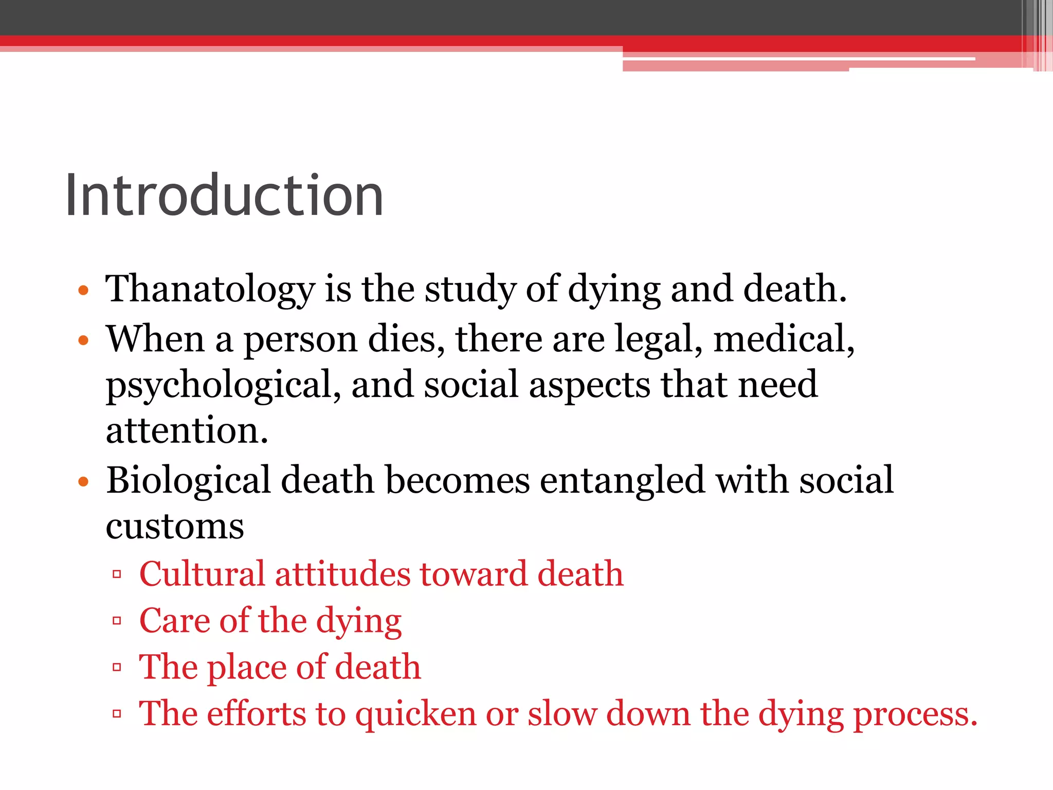 Dying and death | PPTX