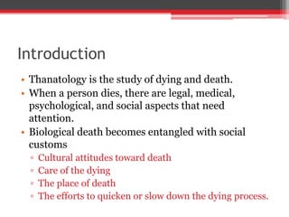 Dying and death | PPTX