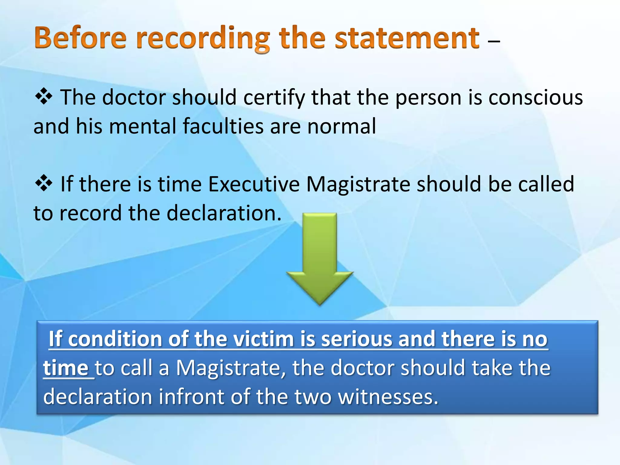 Dying declaration and Dying Deposition | PPTX