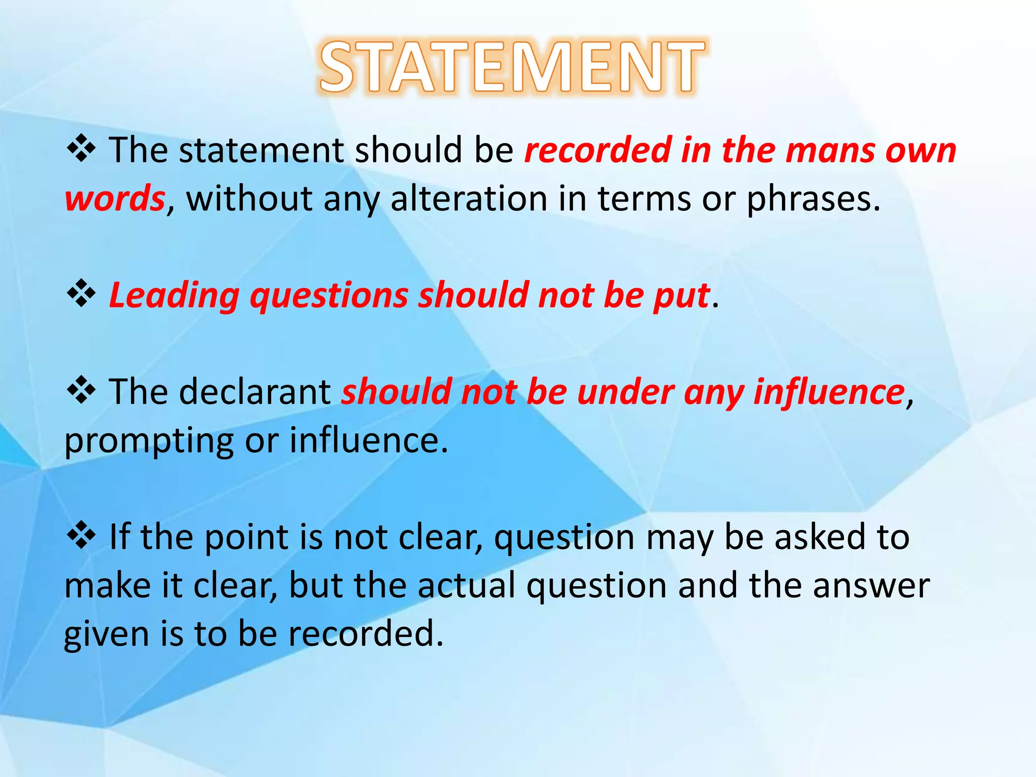 Dying declaration and Dying Deposition | PPTX