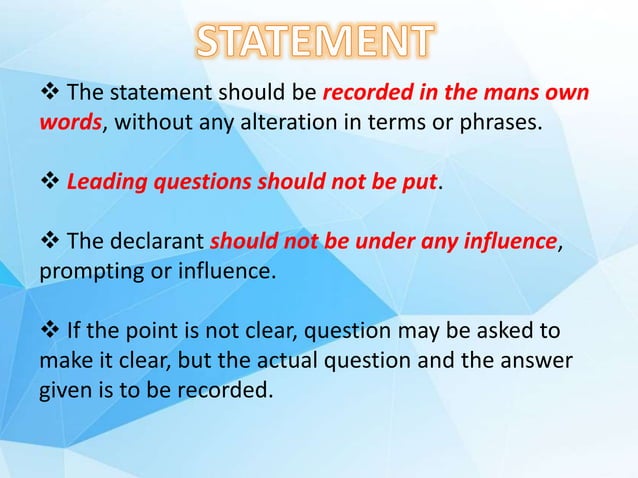 Dying declaration and Dying Deposition | PPTX