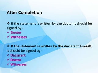 Dying declaration and Dying Deposition | PPTX