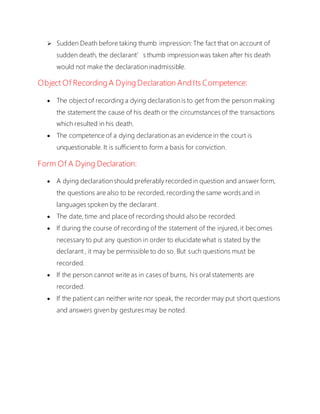 Dying declaration | DOCX