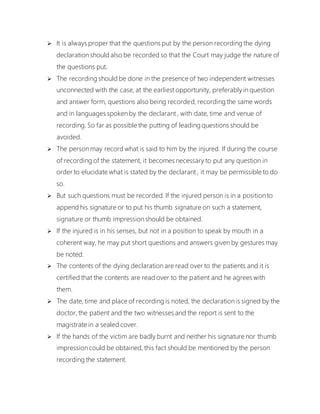 Dying declaration | PDF