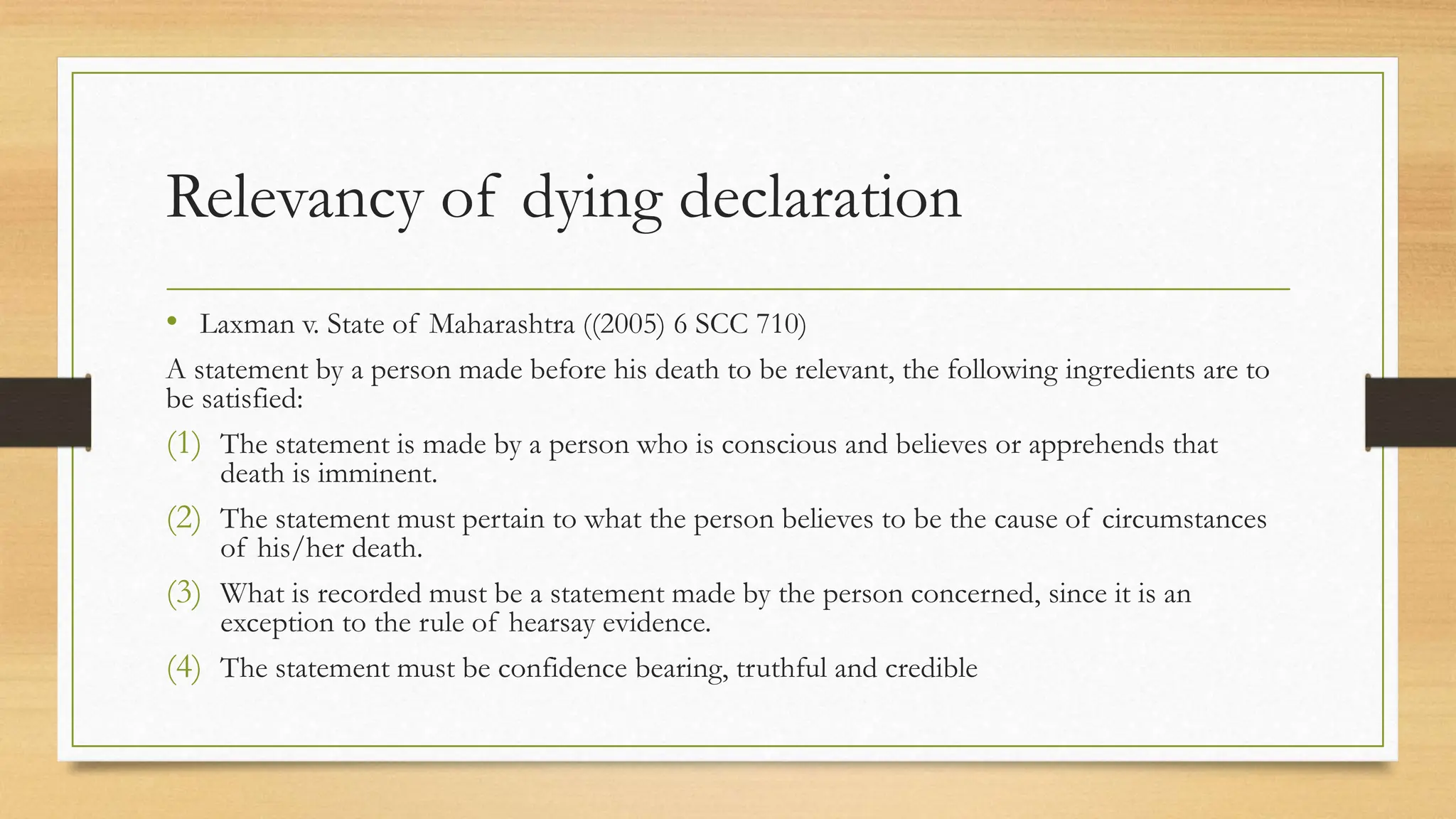 Dying declaration- | PPTX