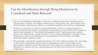 Dying declaration- | PPTX