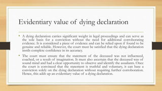 Dying declaration- | PPTX