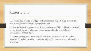 Dying declaration- | PPTX