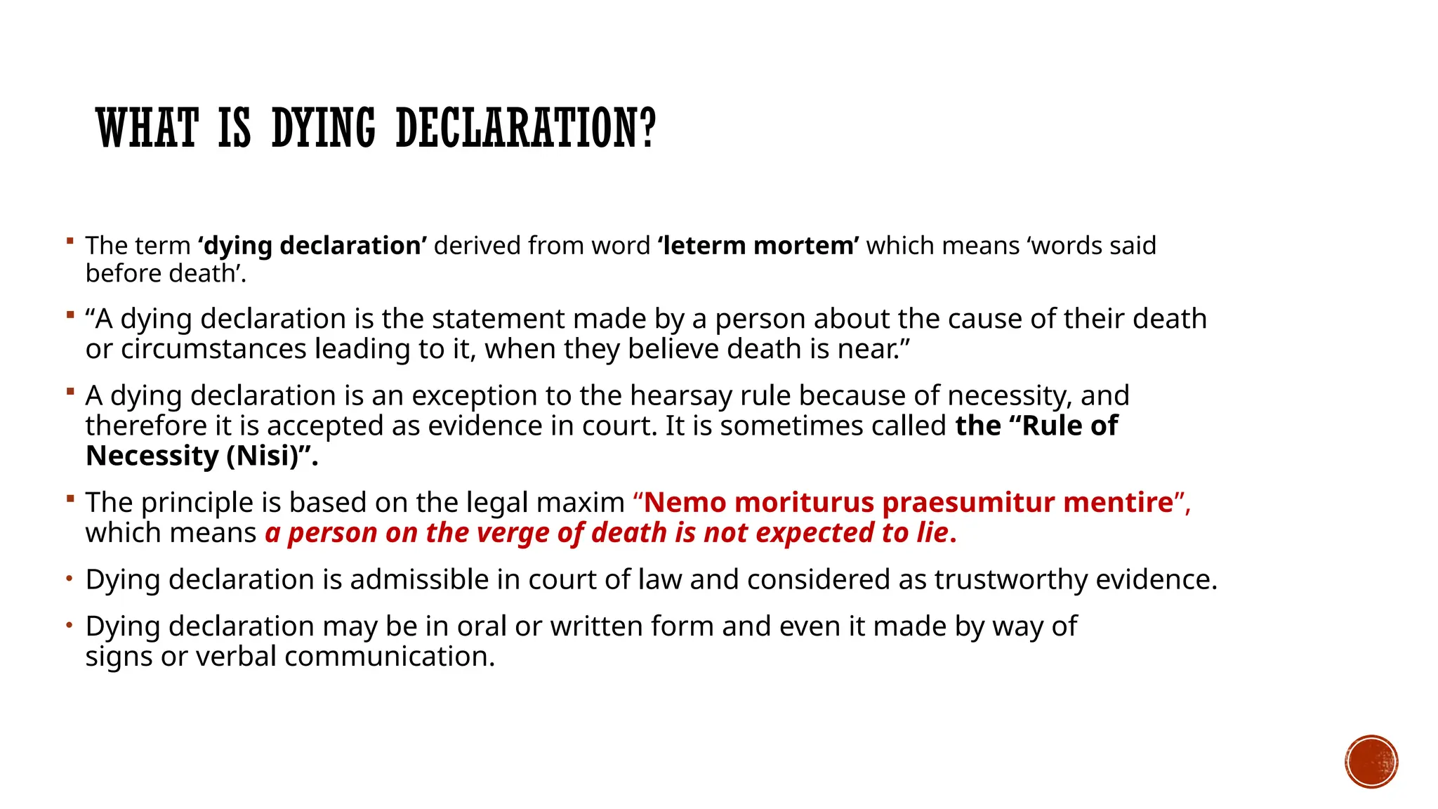 DYING DECLARATION AND DYING DEPOSITION.pptx