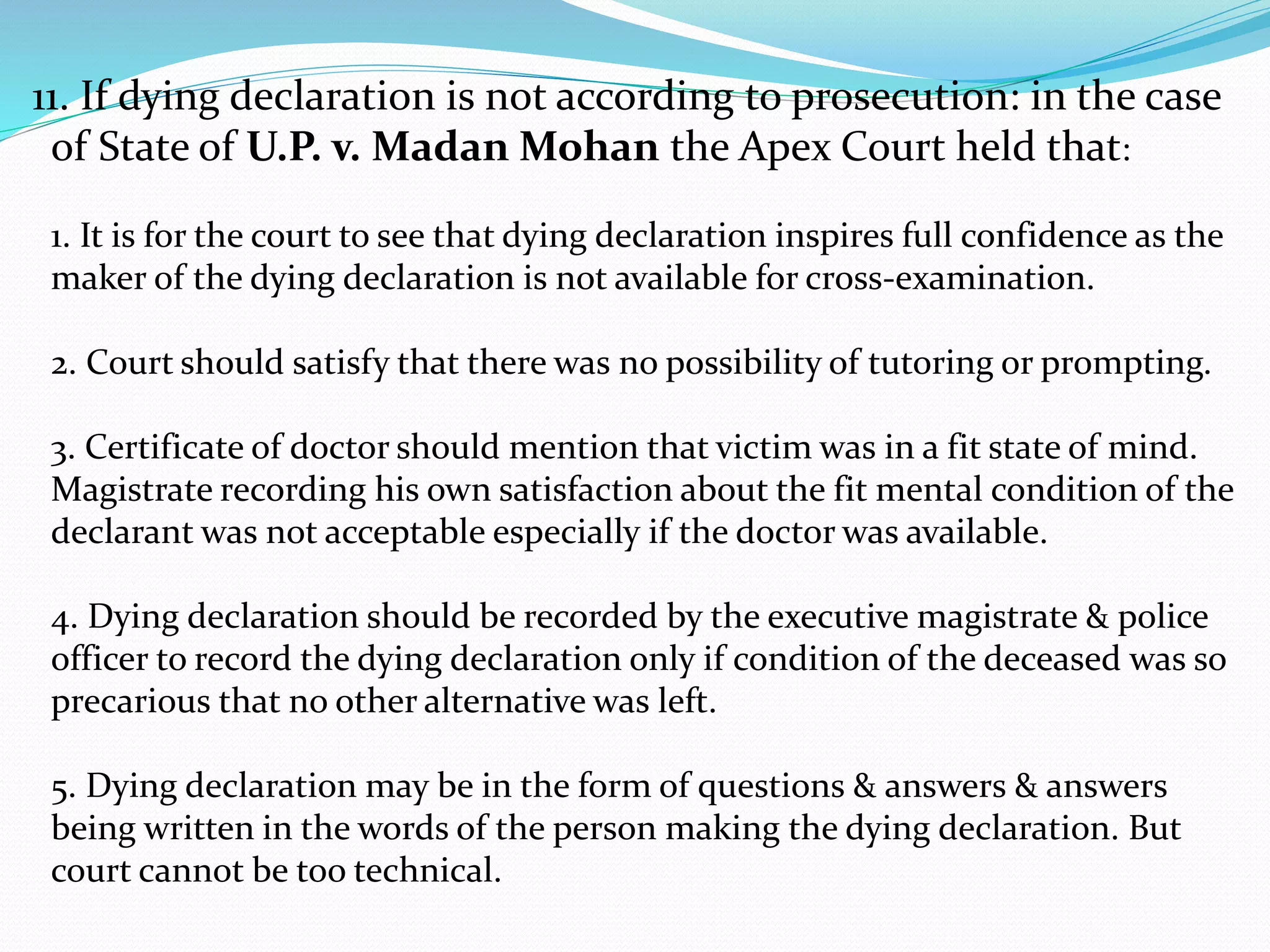 Dying declaration ppt siddharth singh | PPTX