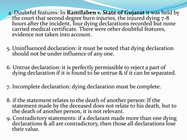 Dying declaration ppt siddharth singh | PPTX