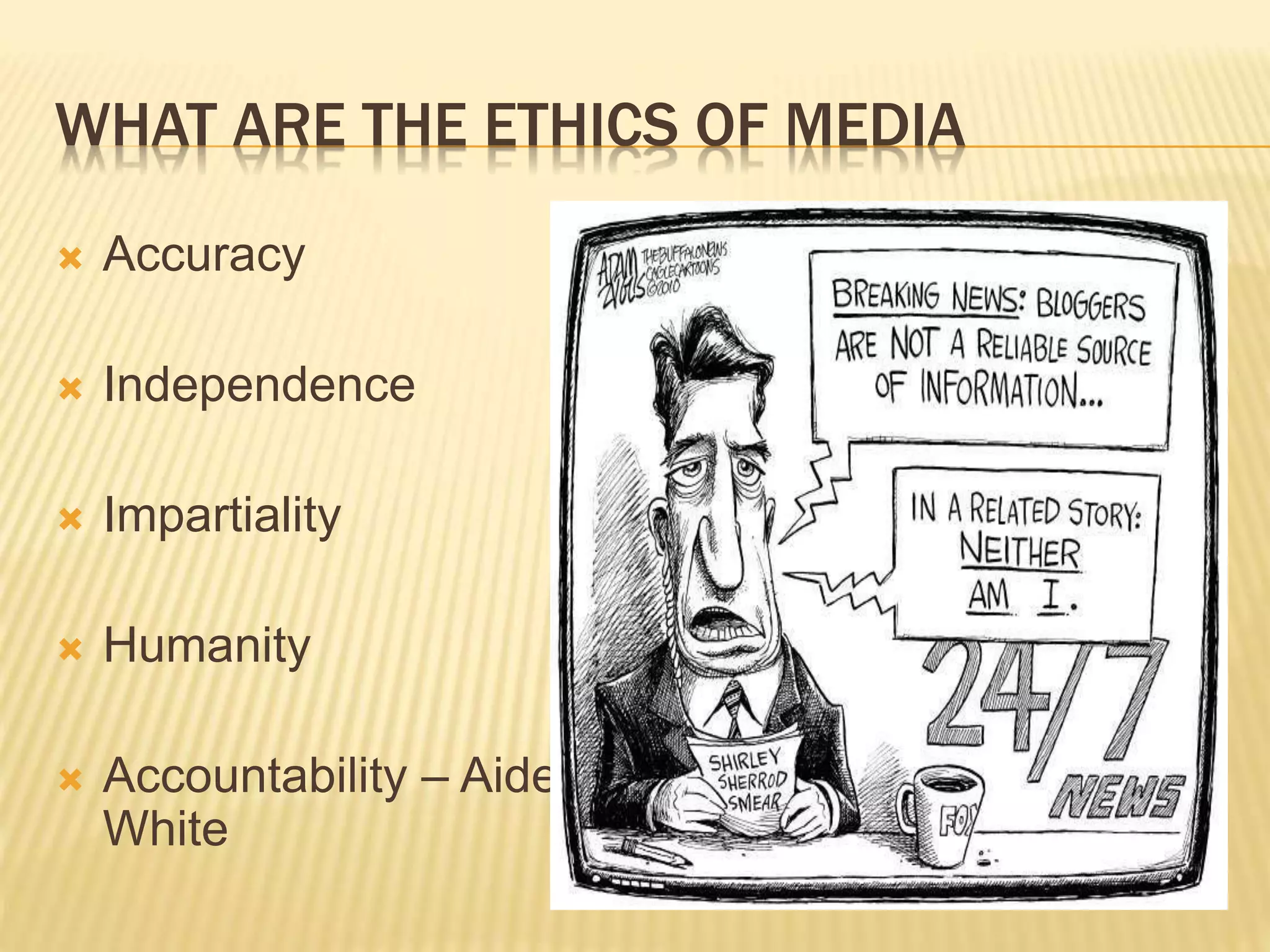 Dying ethics of indian journalist | PPT