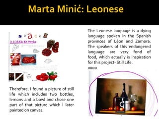 Grade 11 Art Dying Languages | PPTX