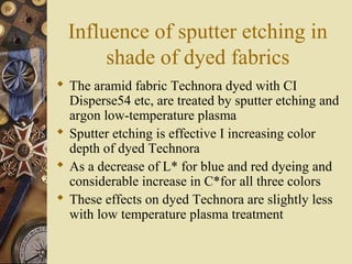 Dyeing of aramid fibers | PPT