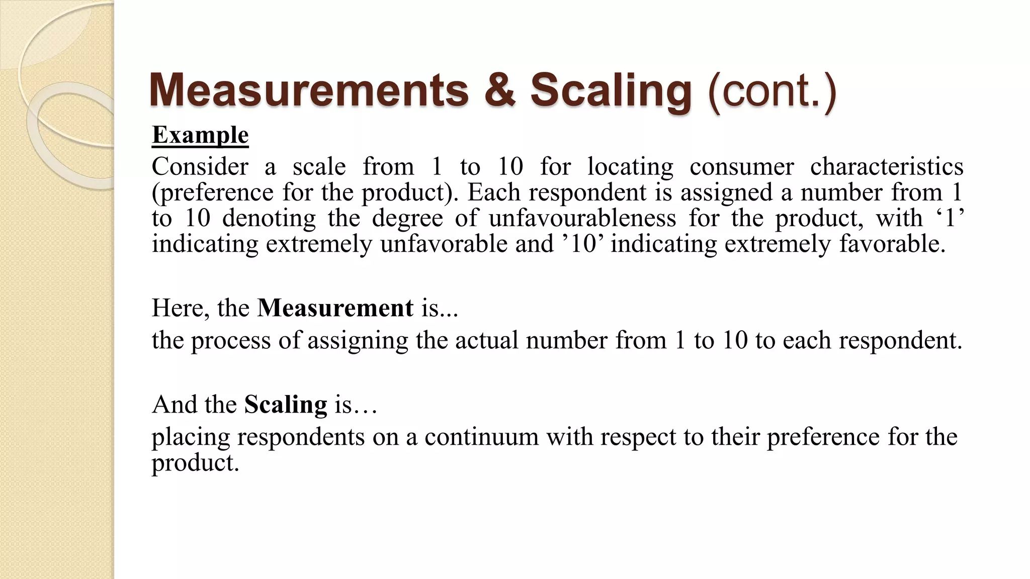 Measure & scaling | PPTX
