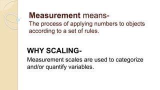 Measure & scaling | PPTX