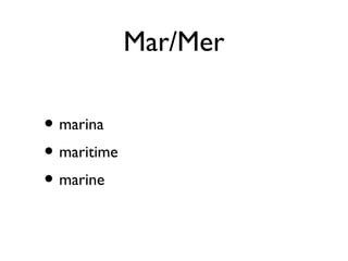 Dylan and Anderson's Root Words | PPT | Geography | Science