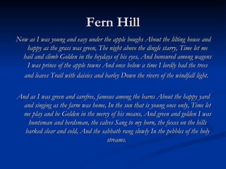 Dylan Marlais Thomas | PPT