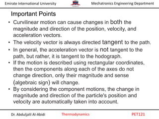 General Curvilinear Motion &Motion of a Projectile | PPTX