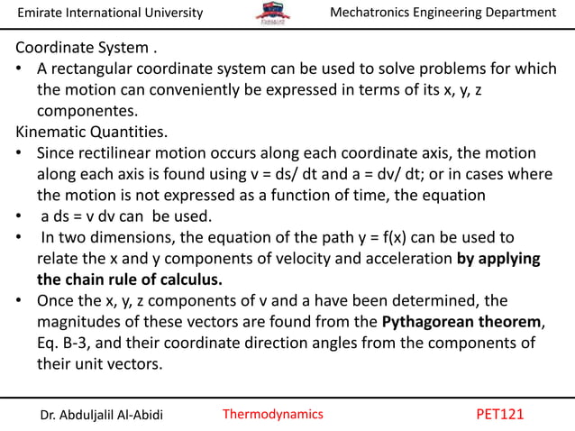 General Curvilinear Motion &Motion of a Projectile | PPTX