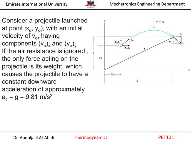 General Curvilinear Motion &Motion of a Projectile | PPTX