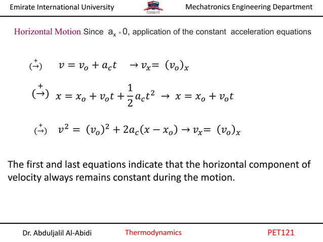 General Curvilinear Motion &Motion of a Projectile | PPTX
