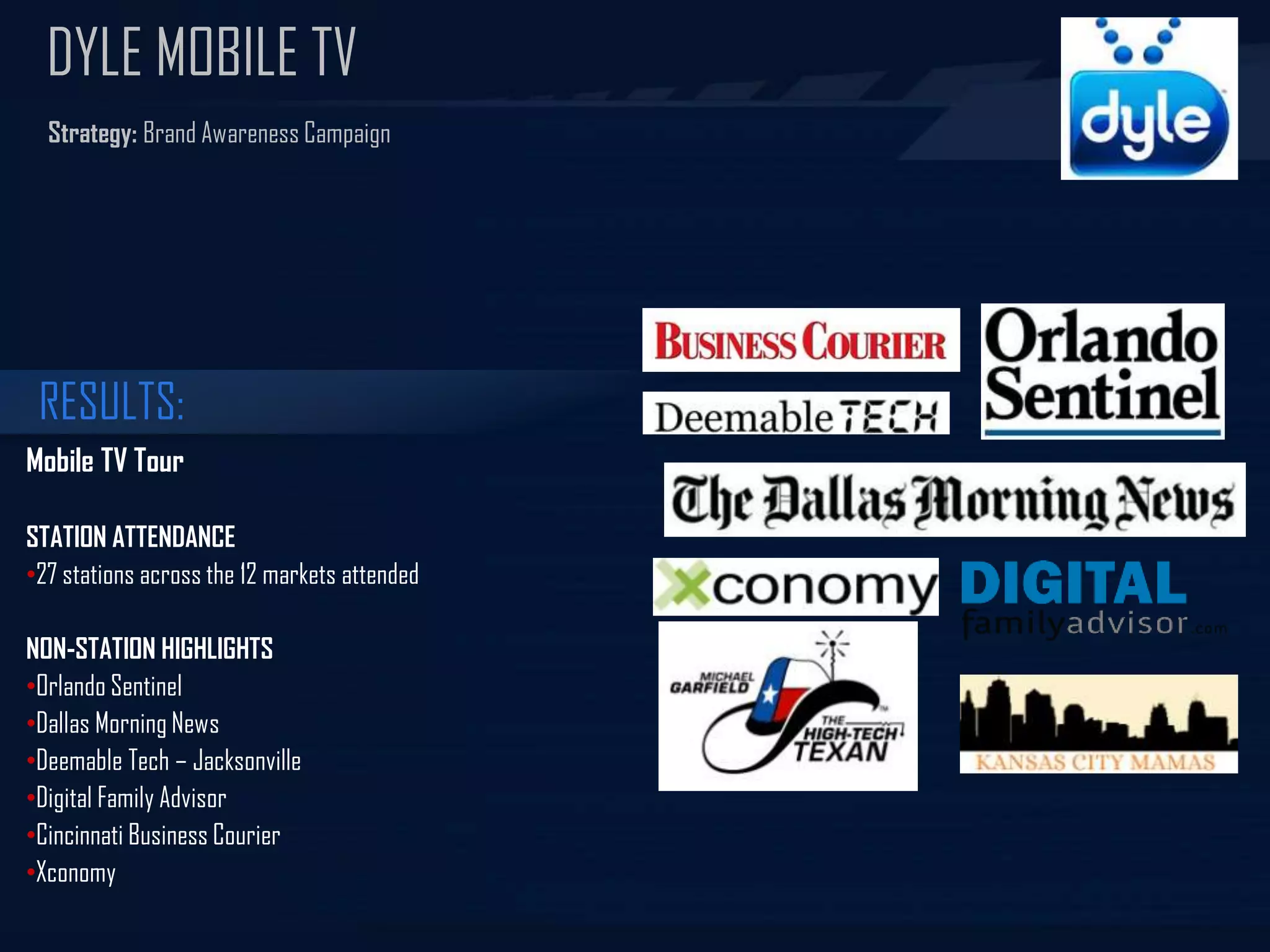 Dyle Mobile TV case study | PPT