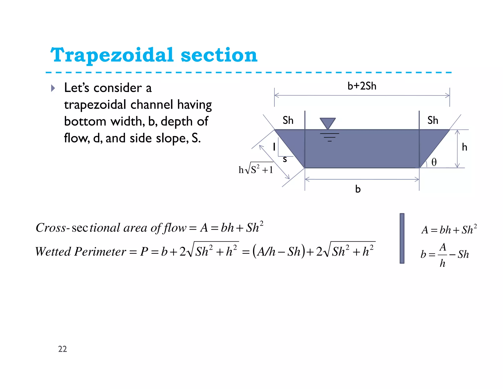 Dymanics of open channel flow | PDF