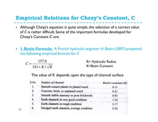 Dymanics of open channel flow | PDF
