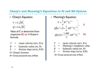 Dymanics of open channel flow | PDF
