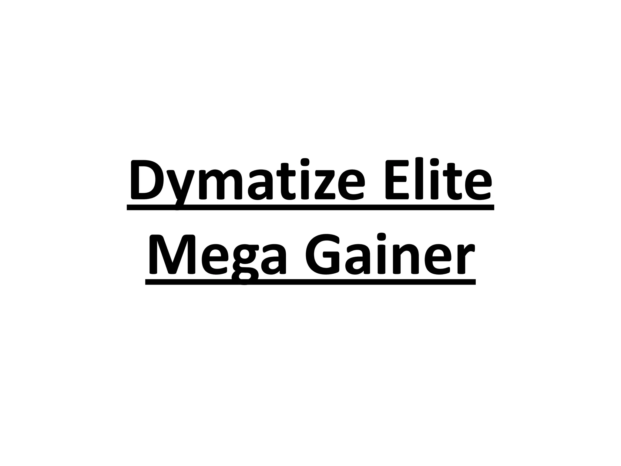 Dymatize Elite Mega Gainer | PPT