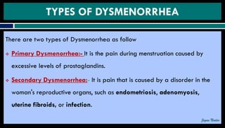 Dysmenorrhea Causes