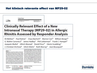 Dymista nasal therapy allergic rhinitis a | PPT