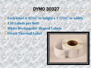 Dymo Labels Rolls Methasoft Provided By Labels123.net