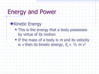2.3 - Work Energy & Power | PPT