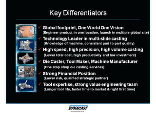 Dynacast South Asia Presentation | PDF